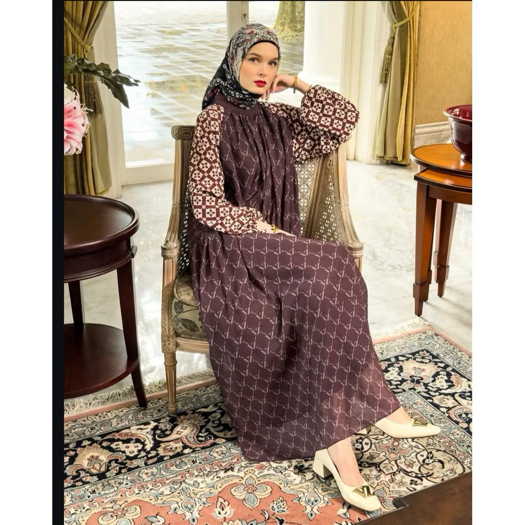 Jual NEW,Cek Deskripsi ‼️Vivi Zubedi Monogram Lineage Dress VZ original ...