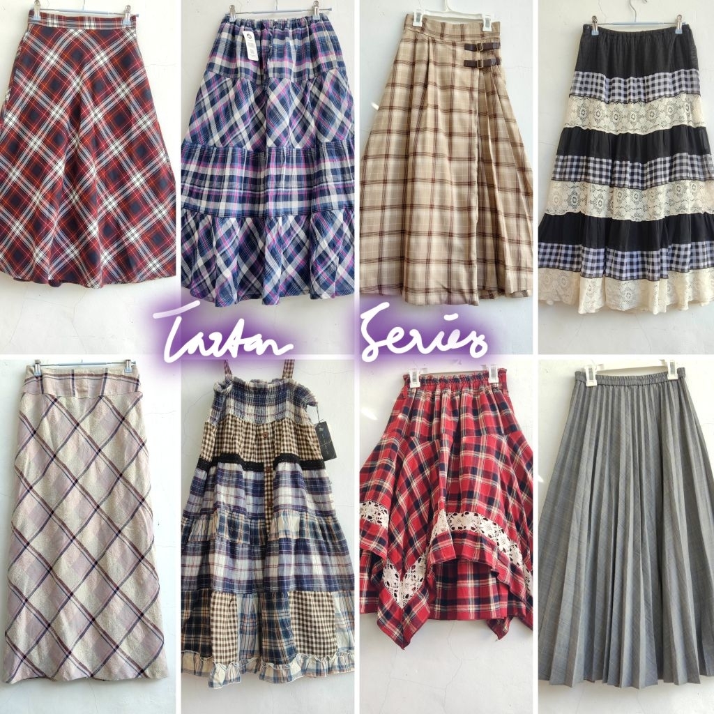 Jual ROK TARTAN PLISKET UMPAK TWO-TONE HARAJUKU STYLE ( ROPE PICNIC ...