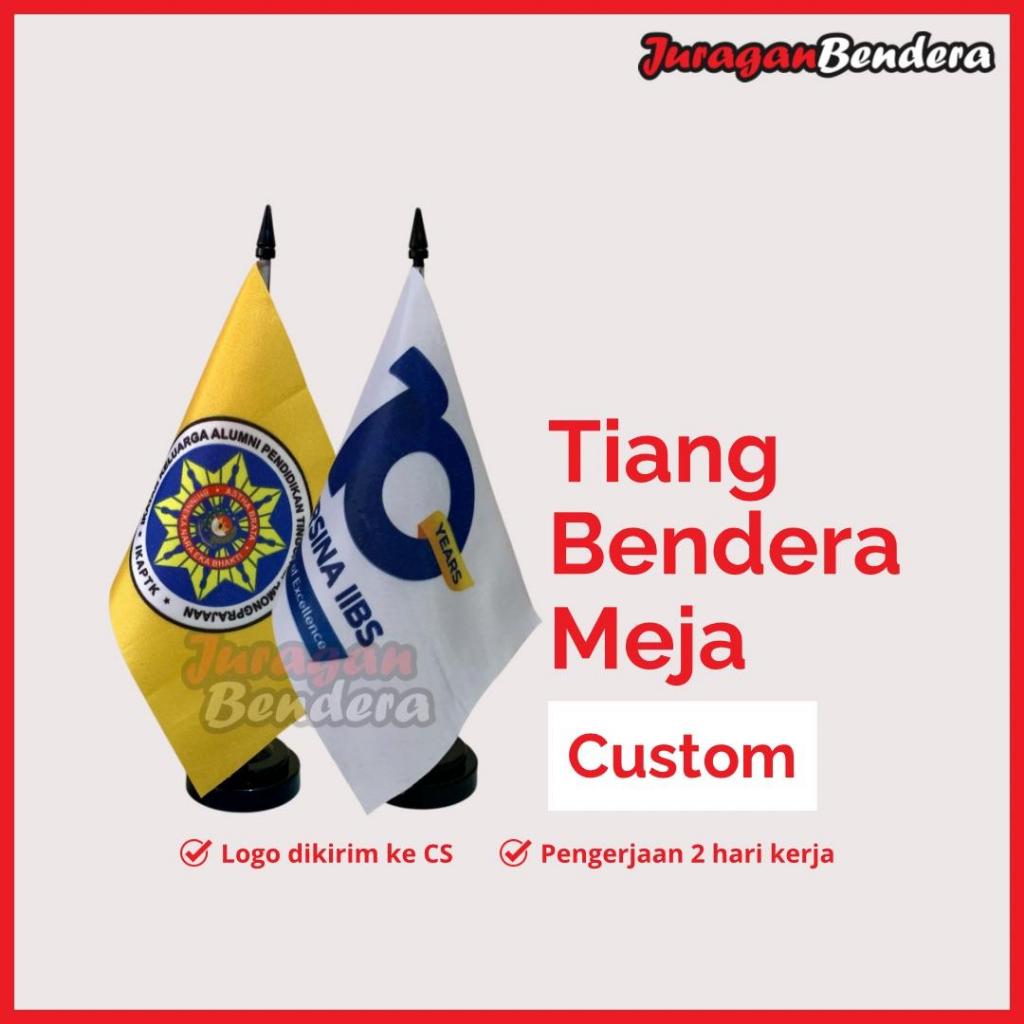 Jual Tiang Bendera Meja Custom / Bendera Meja Custome | Shopee Indonesia