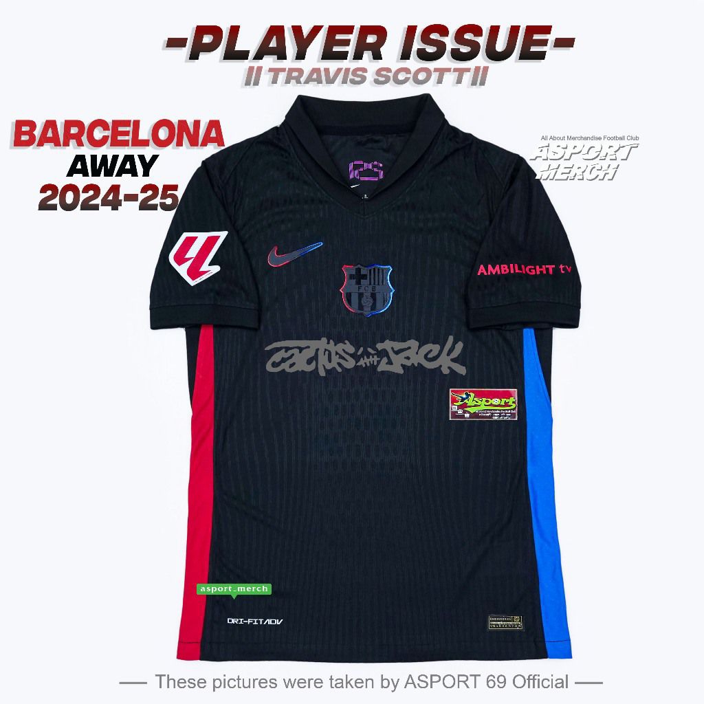 Jual PLAYER ISSUE BARCA AWAY TRAVIS SCOTT 24 25 TRAVIS SCOTT BARCELONA ...