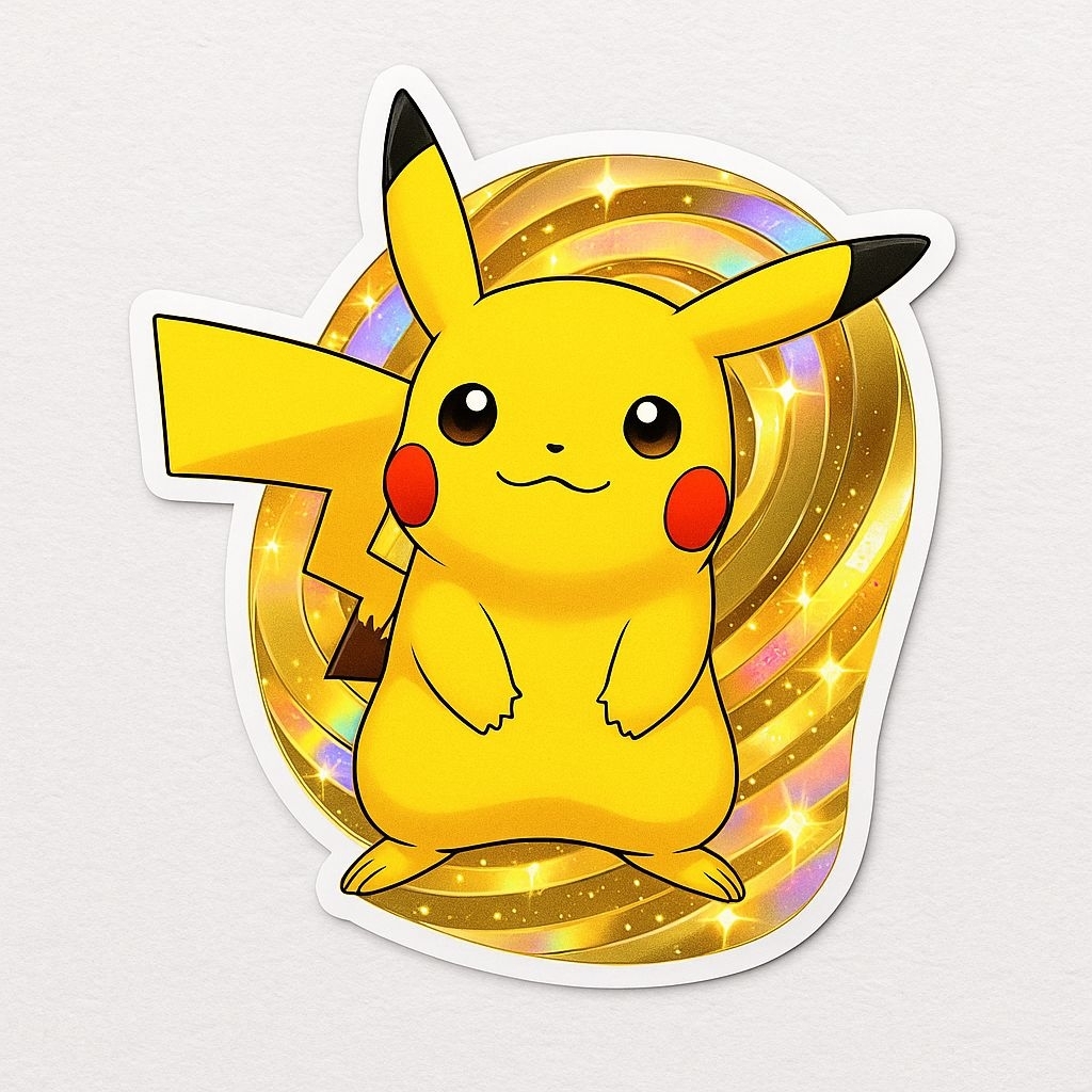Jual Stiker Custom Pokepoke Pokemon Pocket - Circle Circuit Edisi Emas ...