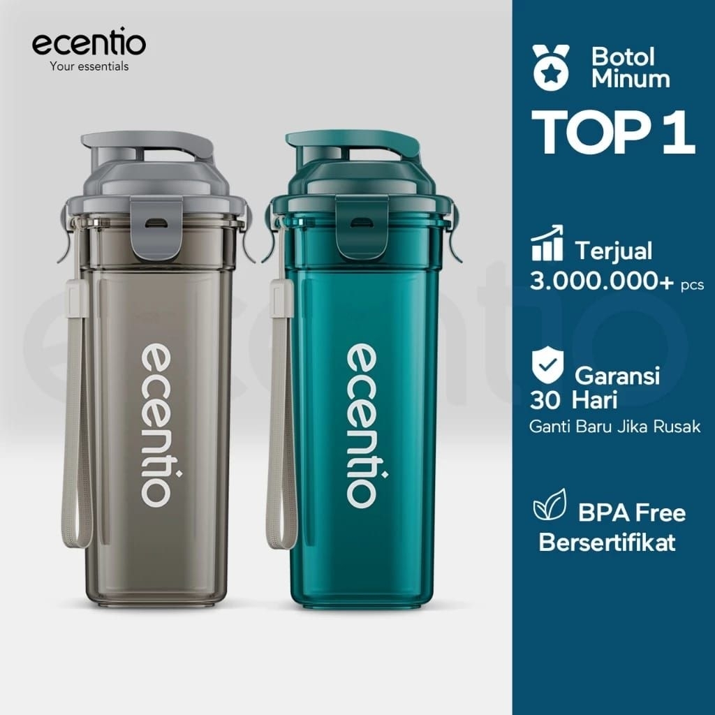 Jual Botol air minum portabel 500ml olahraga bottle tali anti bocor bpa ...