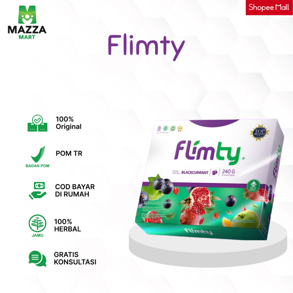 Jual Flimty Fiber Original Herbal Diet Pelangsing Dan Detox Isi 16 ...