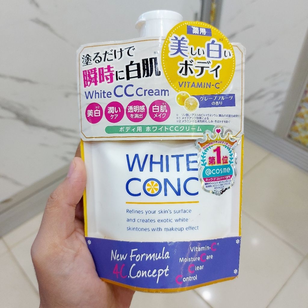 Jual White Conc White CC Cream Vitamin C body Lotion 200g | Shopee ...