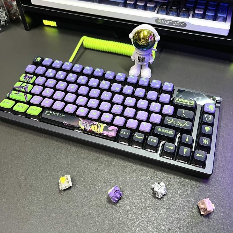 Jual Keycaps MDA Profile PBT Double Shot Transparant Side EVA01 ...