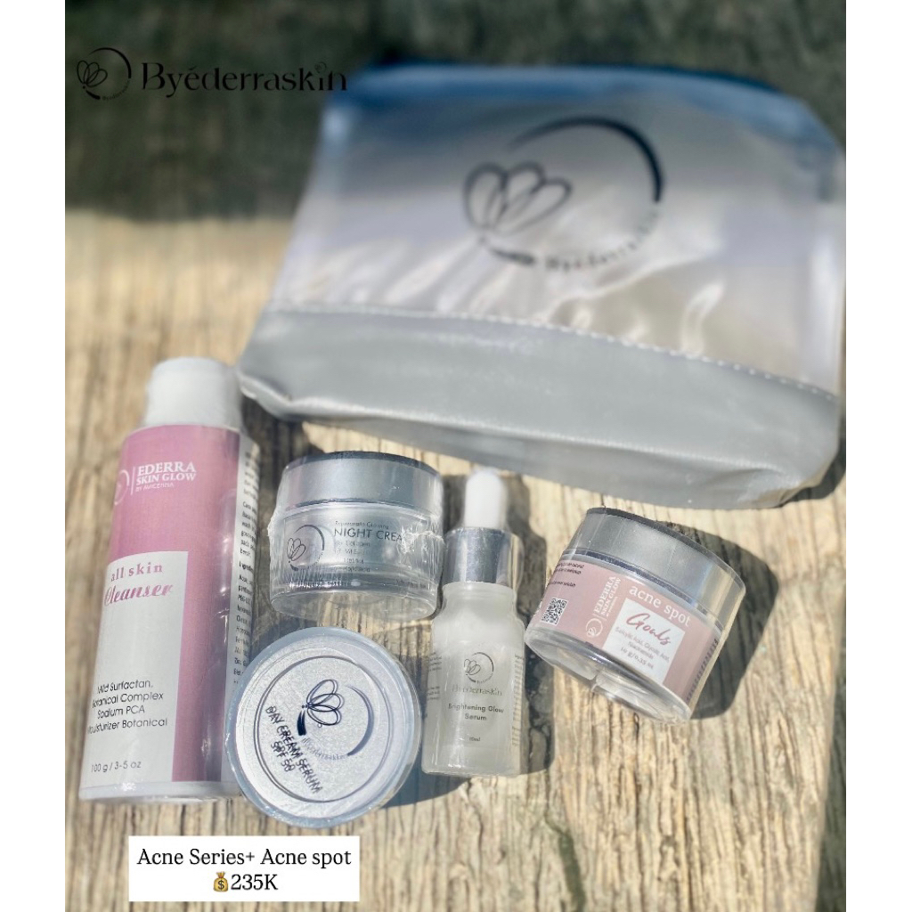 Jual EDERRA SKIN // 1 PAKET ACNE SERIES + Acne Spot (Day Cream, Night ...