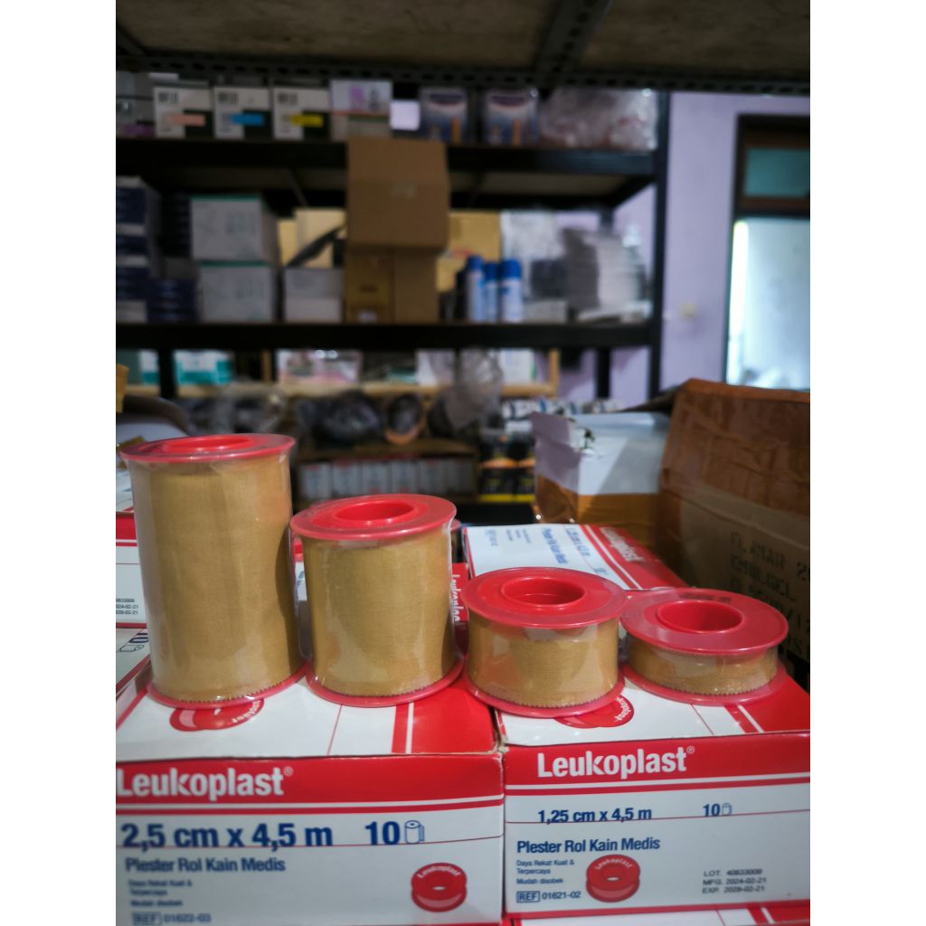 Jual Plester Kain Leukoplast Roll 1,25cm 2,5cm 5cm 7,5cm / Leukoplast ...