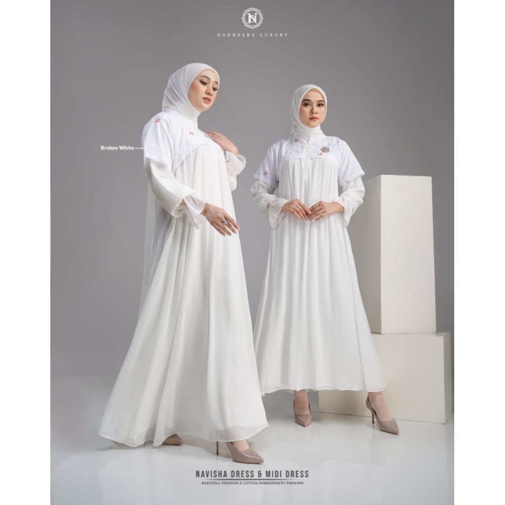 Jual NAVISHA SERIES MIDI& DRESS by Nadheera Luxury | Shopee Indonesia