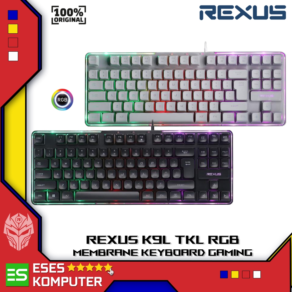 Jual Keyboard Rexus K9L TKL RGB Membrane Battlefire Keyboard Gaming ...