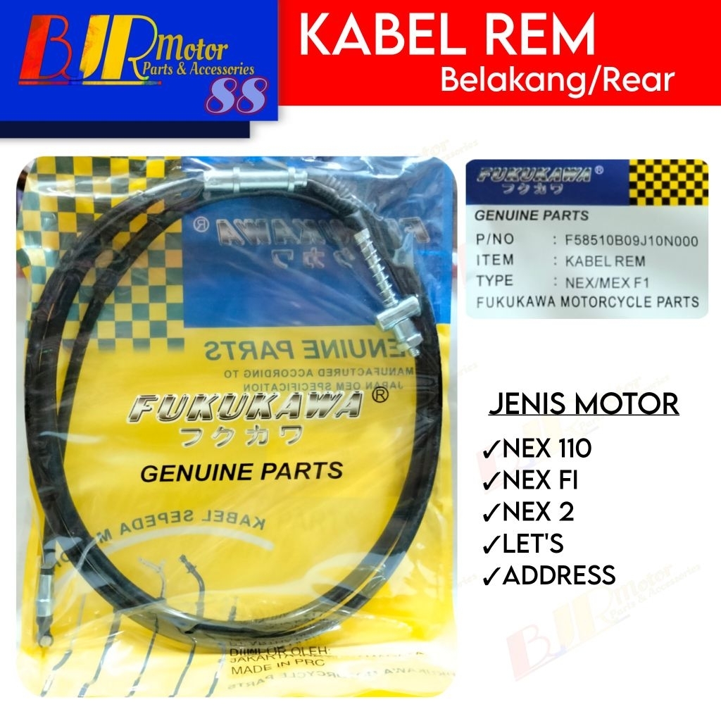 Jual KABEL CABLE REM BELAKANG NEX 110/NEX FI/NEX 2/LET'S/ADDRESS FKW ...