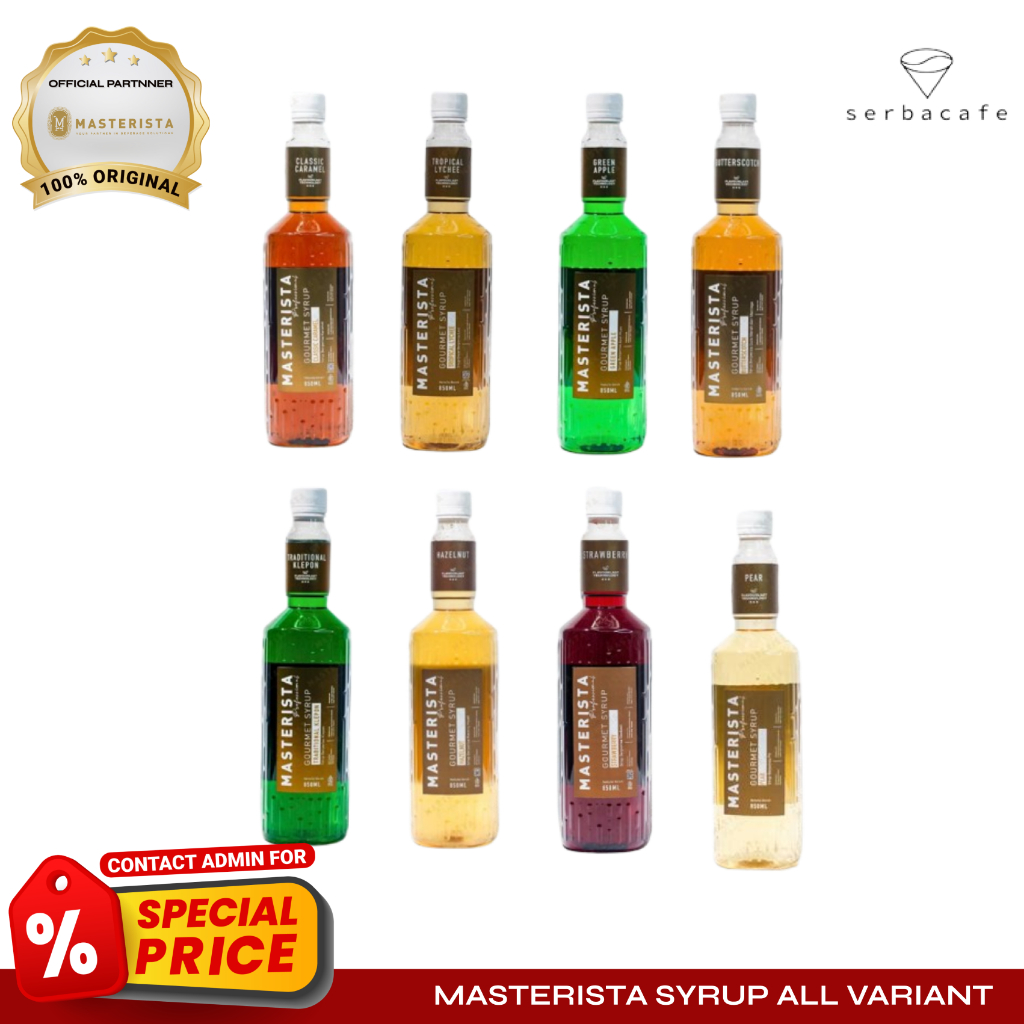 Jual Masterista Syrup All Flavour Original (850 ml) | Shopee Indonesia