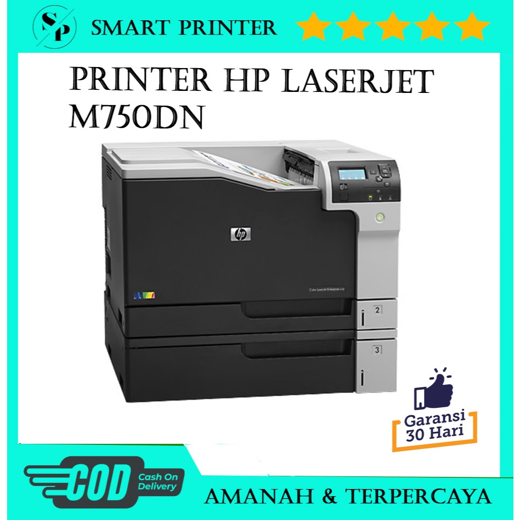 Jual HP Color LaserJet Enterprise M750dn Printer A3 sudah siap pakai ...