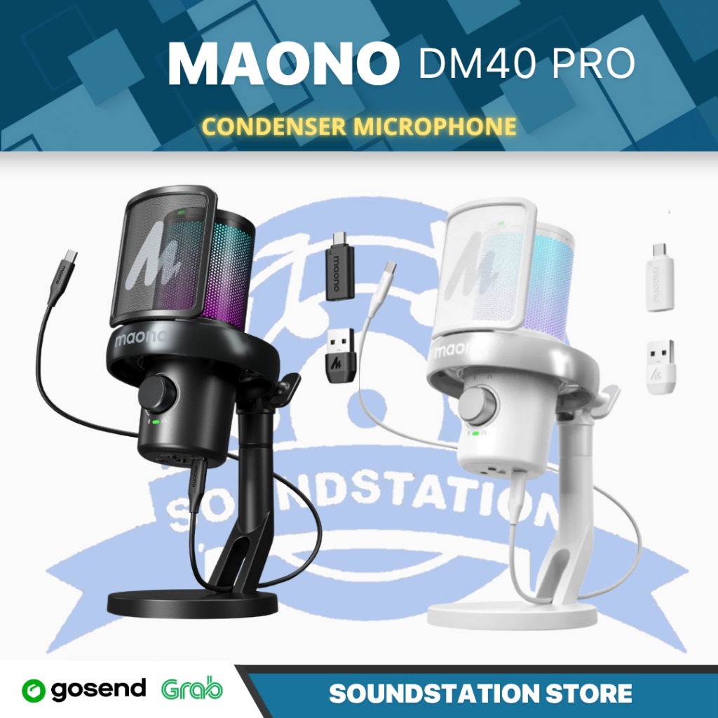 Jual MAONO DM40 PRO USB / Wireless Gaming Desktop Microphone | Mic Condenser Podcast | Shopee ...