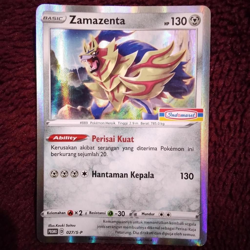 Jual Zamazenta Promo Indomaret 027/S-P - Pokemon TCG Indonesia foil holo | Shopee Indonesia