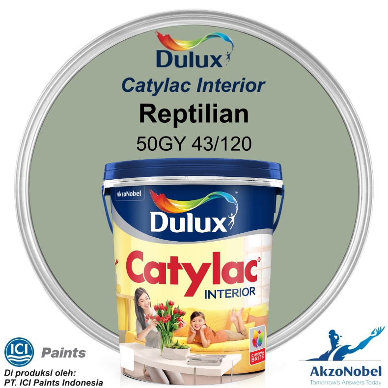 Jual CAT DULUX CATYLAC INTERIOR 5 KG - REPTILIAN 50GY 43/120 | Shopee ...