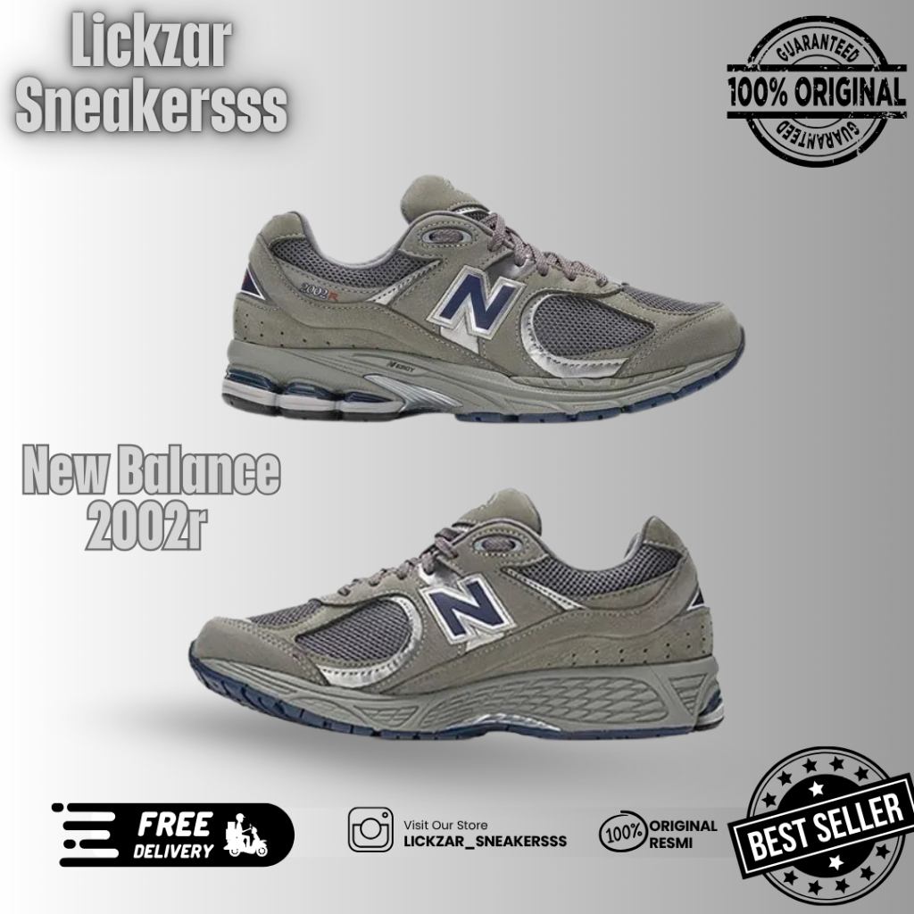 Jual Sneakers New Balance 2002R Shoe Grey Original Resmi MAP ...