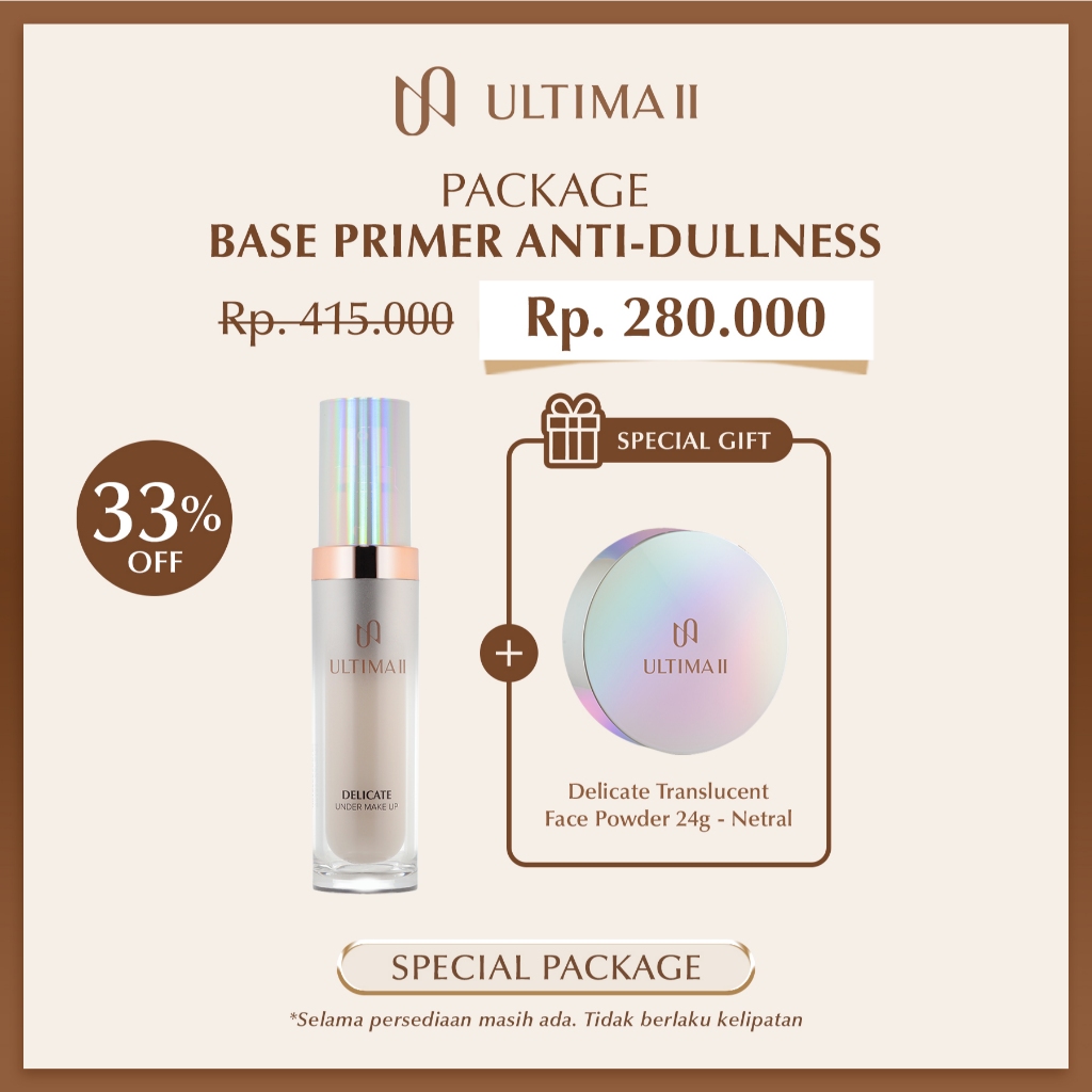 Jual Ultima II - Base Primer Anti-Dullness Package | Shopee Indonesia