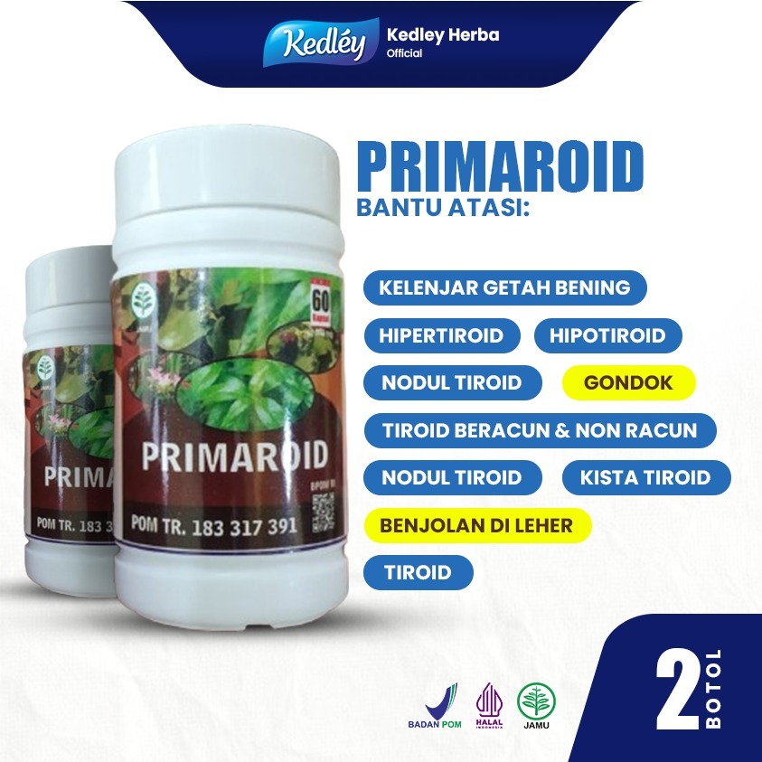 Jual PRIMAROID Original - Obat Benjolan di Leher Tiroid Hipertiroid ...