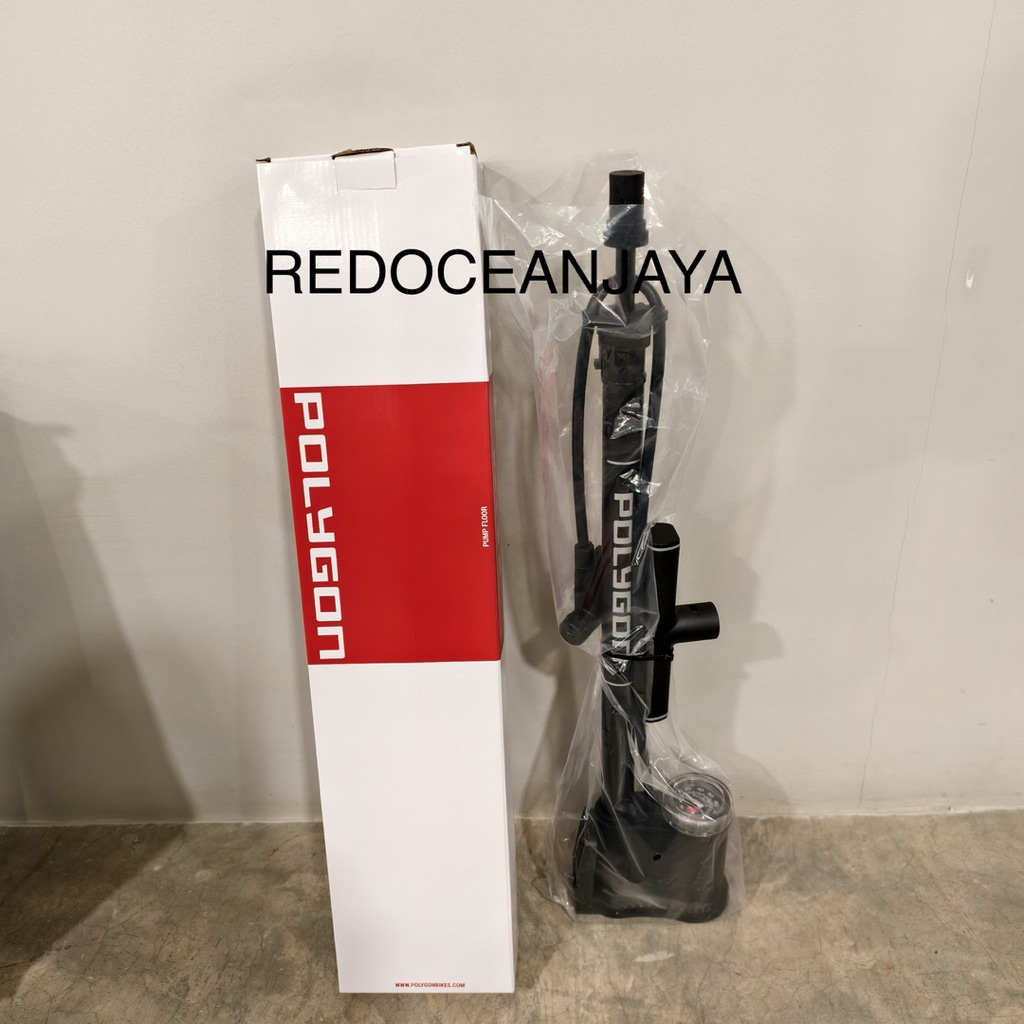 Jual POLYGON FLOOR PUMP POLYGON PF-01 ALLOY 160 PSI BLACK POMPA LANTAI ...