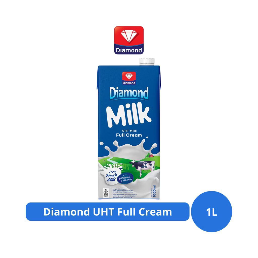 Jual Diamond UHT Full Cream Milk 1Liter | Shopee Indonesia
