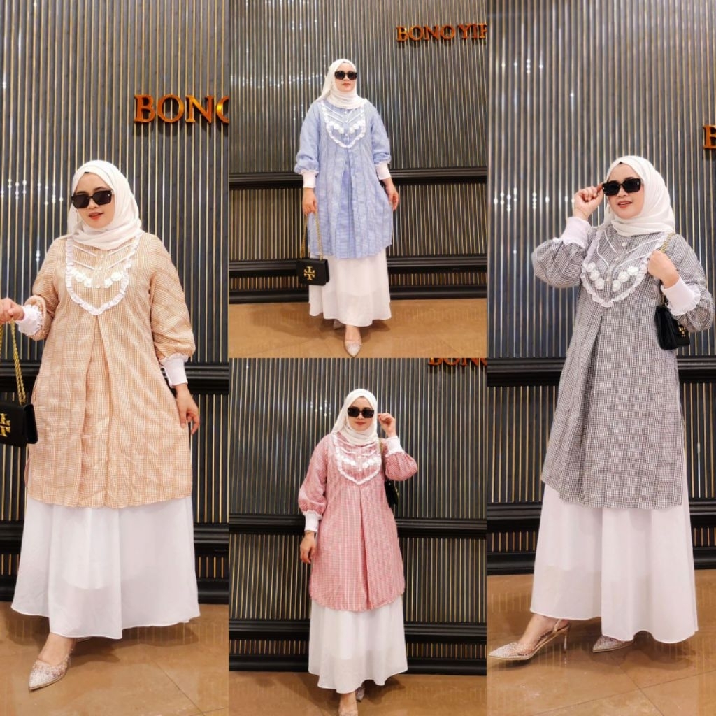 Jual HAIGA SET ROK BY YENNY SMW COLLECTION bahan katun yanded embos ...