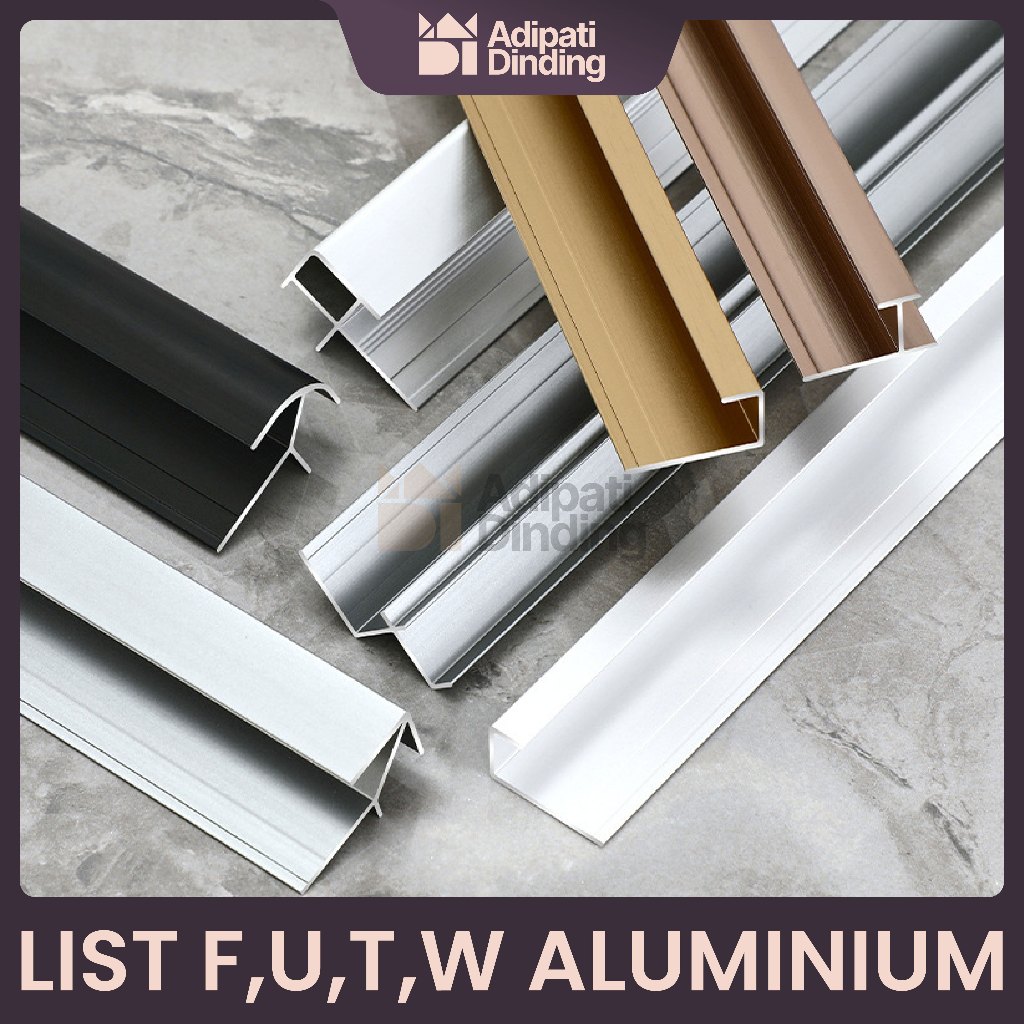 Jual Adipati Dinding - LIST PANEL ALUMUNIUM, List T, List F, List U ...