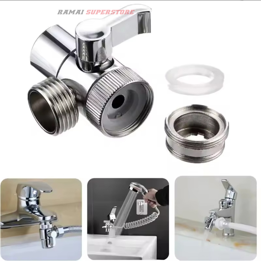 Jual Adaptor Kran Pemisah Air Konektor Bidet Faucet Keran Shower ...