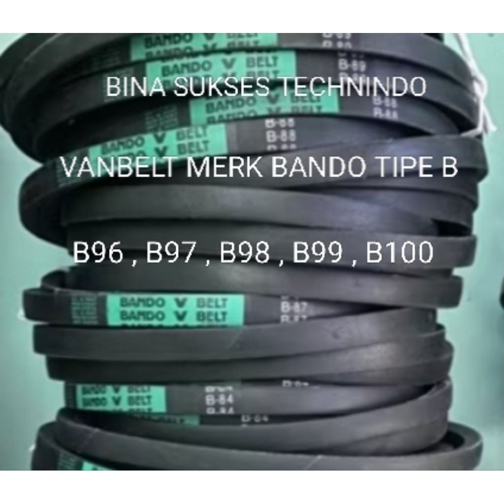 Jual V-BELT BANDO TIPE B96 , B97 , B98 , B99 , B100 / VBELT / V BELT ...
