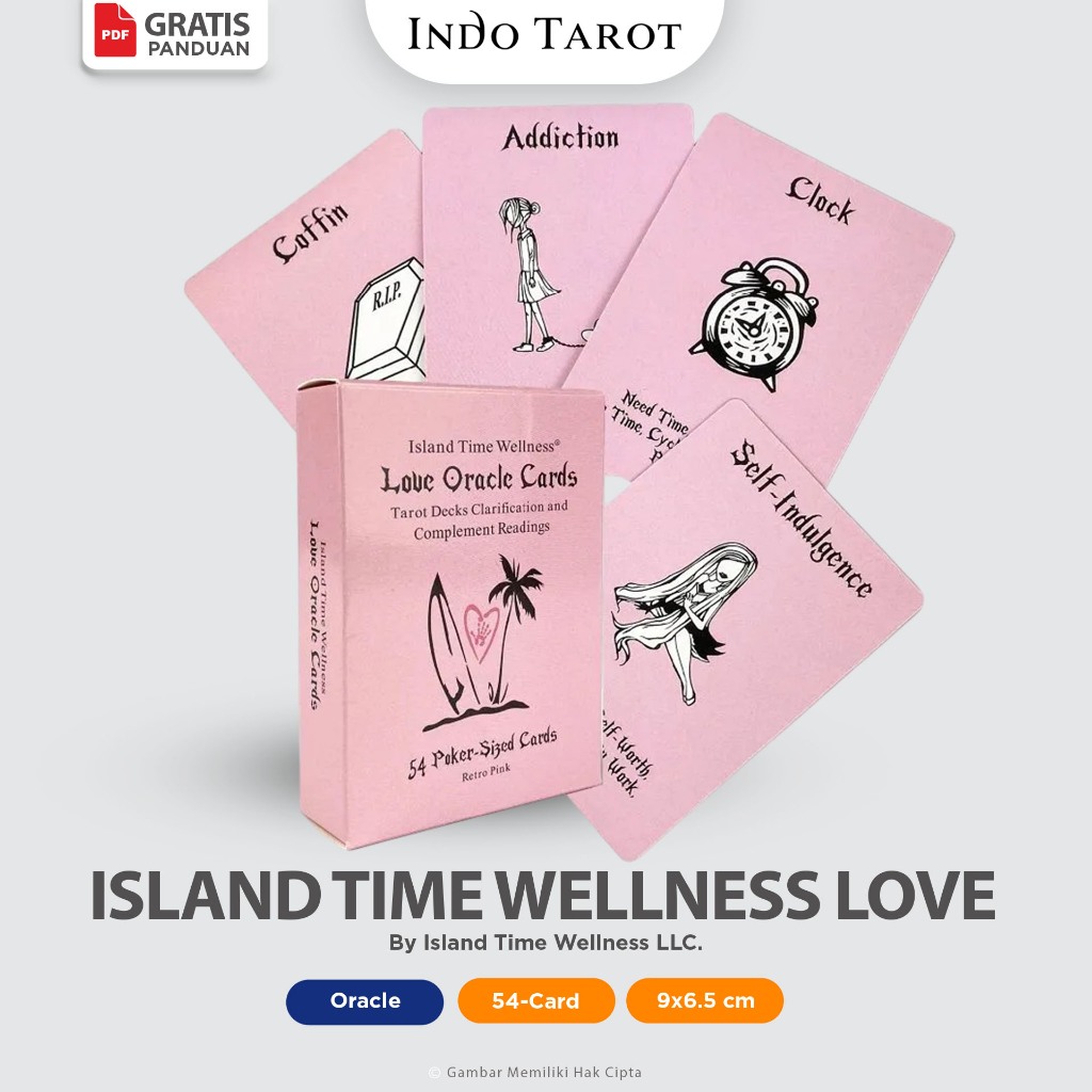 Jual Tarot Oracle Island Time Wellness Love Oracle Pink Tarot Reading ...