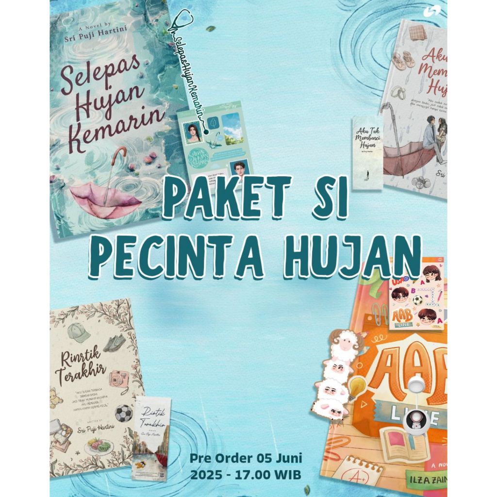 Jual BUNDLING Novel Aku Tak Membenci Hujan / Rintik Terakhir Selepas Hujan Kemarin - Sri Puji ...