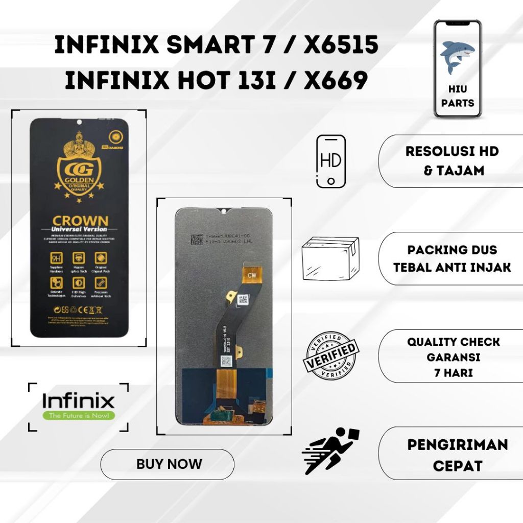 Jual LCD INFINIX SMART 7 / SMART 7 HD / SMART 7 PLUS / X6515 / HOT 13i ...