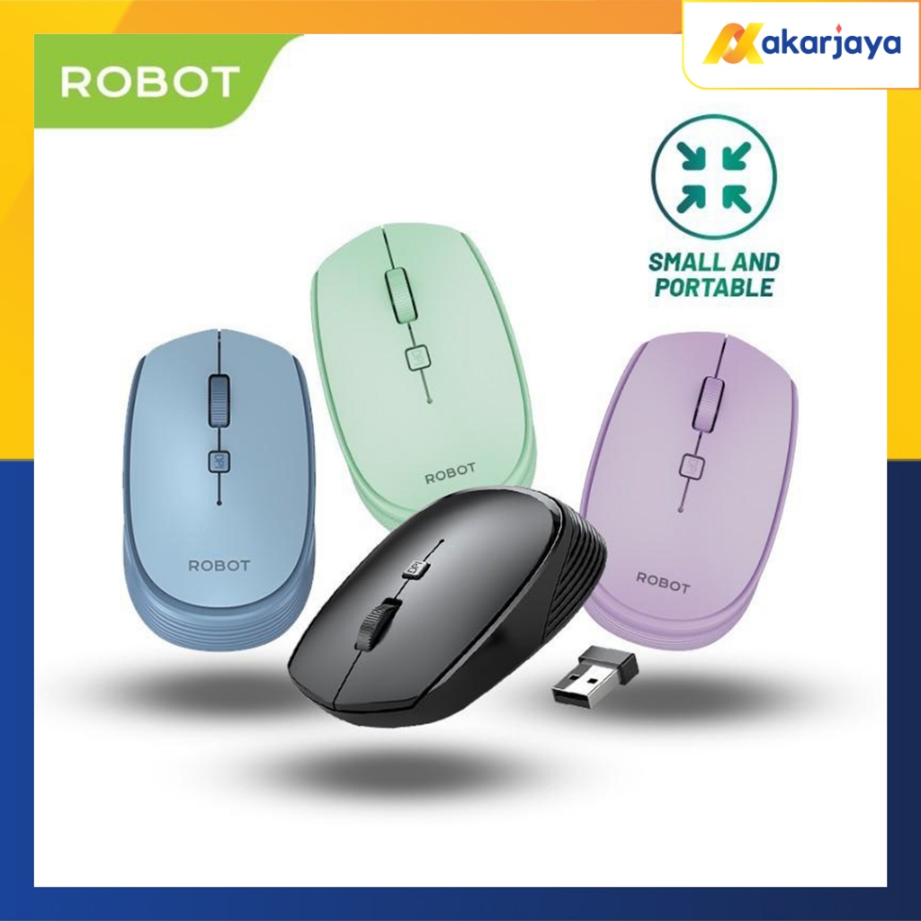 Jual ROBOT M205 Mouse Wireless Optical 2.4Ghz 16000DPI | Shopee Indonesia