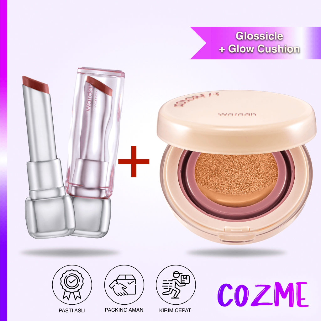 Jual WARDAH Bundle Colorfit Perfect Glow Cushion + Wardah Glossicle ...