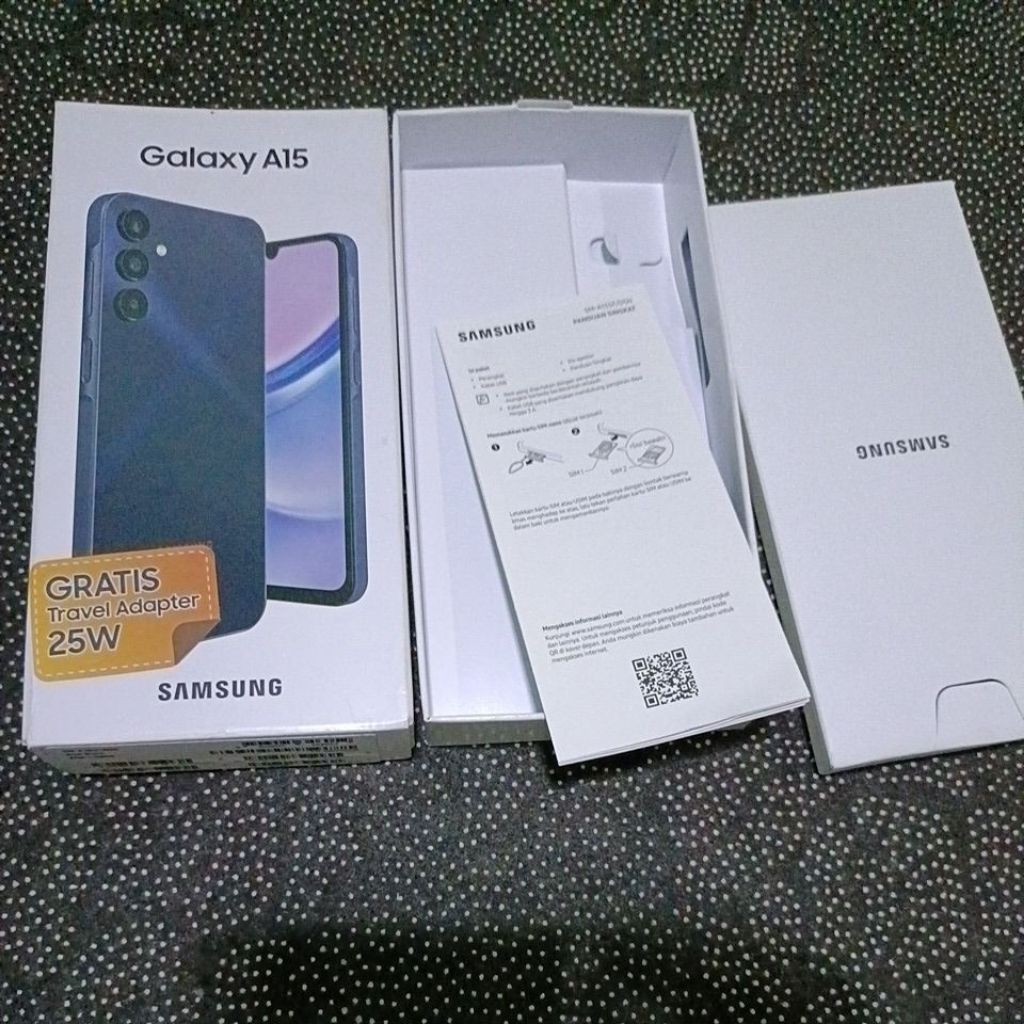 Jual DUS BOX KOTAK SAMSUNG GALAXY A15 TIDAK CACAT( HANYA DUS TIDAK ADA ...