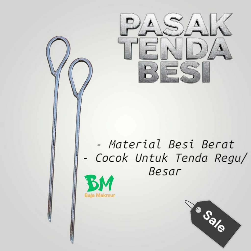 Jual Pasak Tenda Camping Pramuka Ukuran 20/30/40cm Patok Besi Bijian ...