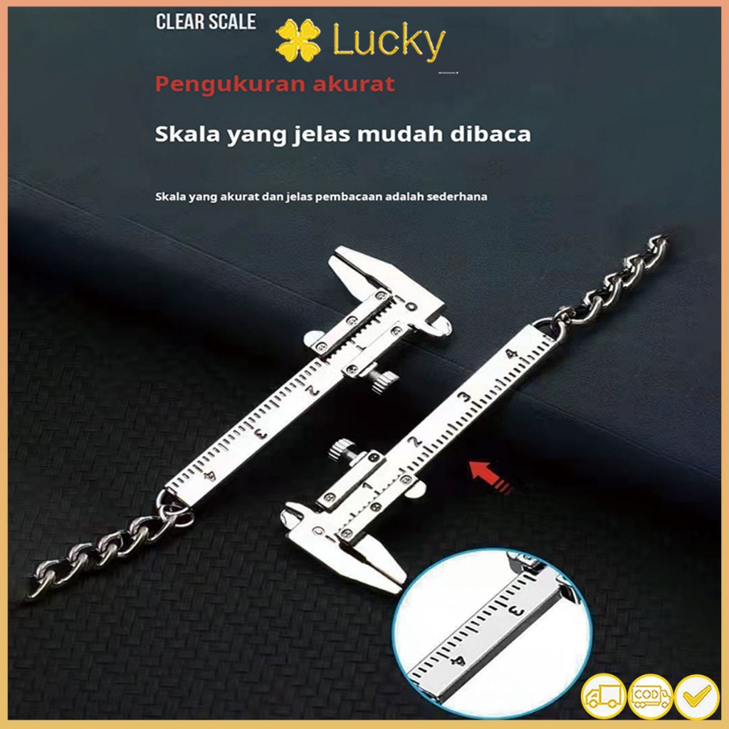 Jual Mini Vernier Caliper Liontin Alat Ukur Presisi Portabel Perhiasan ...