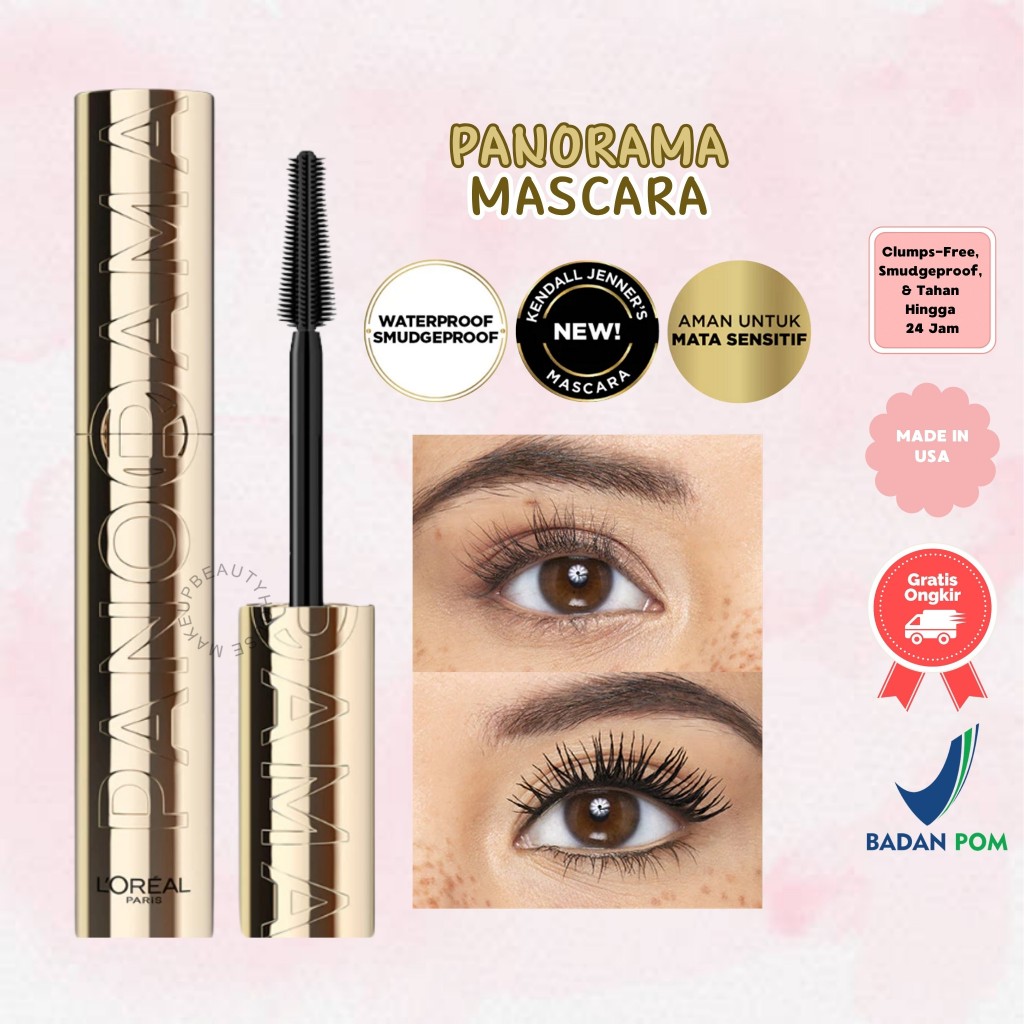 Jual LOREAL Paris Voluminous Panorama Waterproof Mascara, Smudgeproof ...