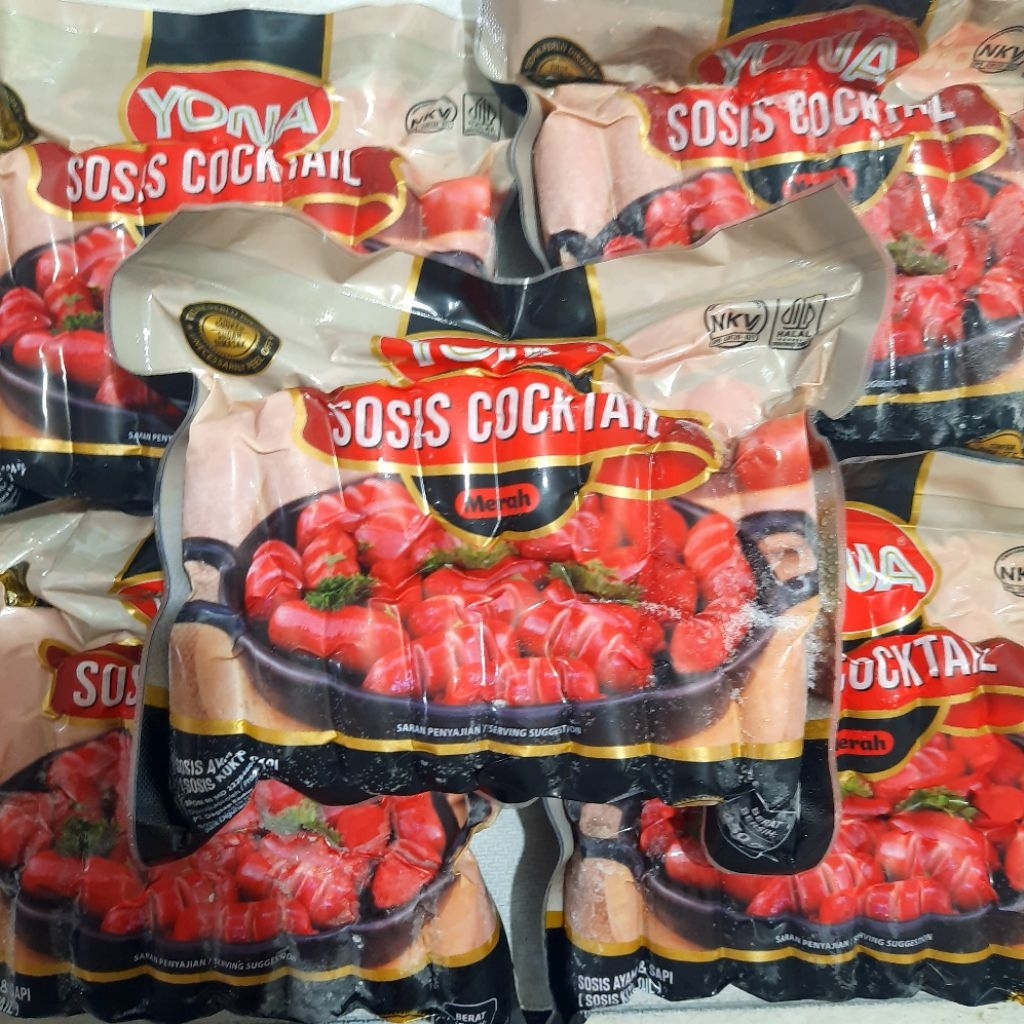 Jual Yona Sosis Sapi Cocktail Merah 450g | Shopee Indonesia