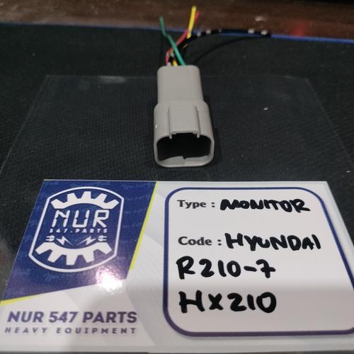 Jual soket socket connector 4 jantan hyundai robex hx210 monitor ...