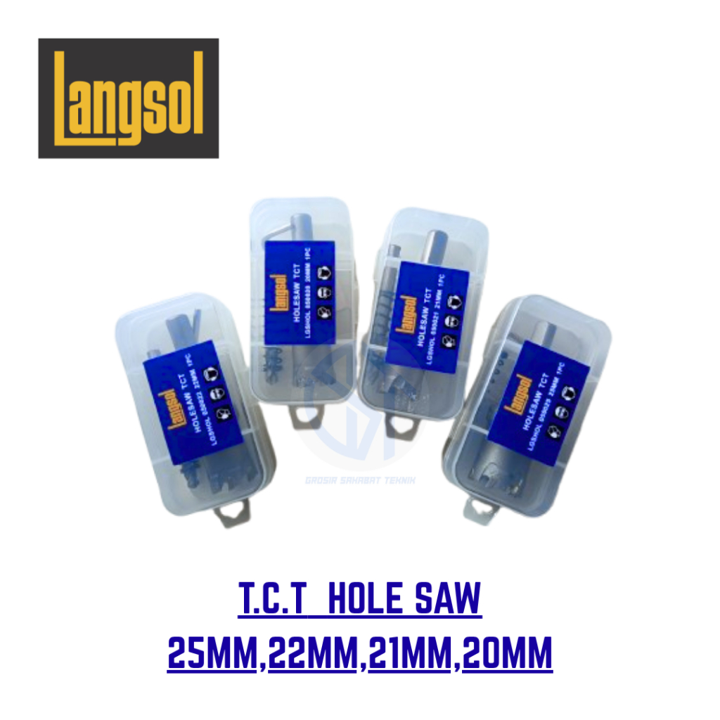 Jual Langsol T.C.T Hole Saw 25MM,22MM,21MM,20MM PER PCS | Shopee Indonesia