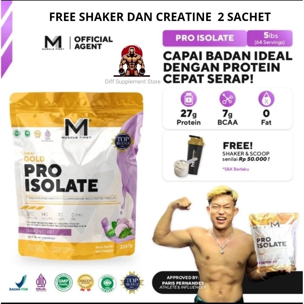 Jual Muscle First Pro Isolate 5 Lbs M1 2,3 kg 65 serving WPI PROTEIN ...