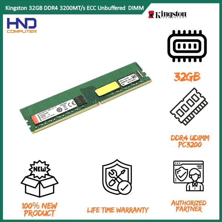Jual Kingston Memory Server 32GB UDIMM DDR4 DDR 4 PC 3200 ECC ...