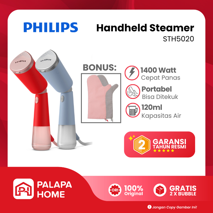 Jual Philips Setrika Uap Genggam Listrik | Handheld Garment Steamer ...