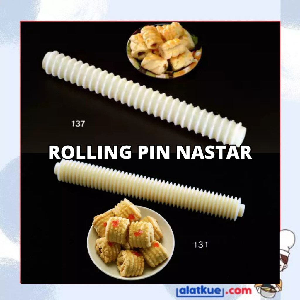Jual Rolling Pin Nastar Buatan Malaysia Garis Kecil 131 Acuan Cetakan ...