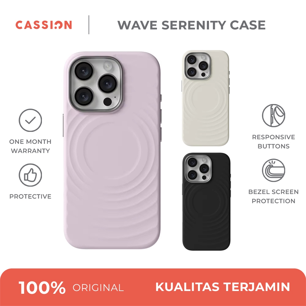 Jual Case for iPhone 17 Pro Max iPhone 16 Pro Max Cassion Wave Serenity Magsafe Doff Matte ...