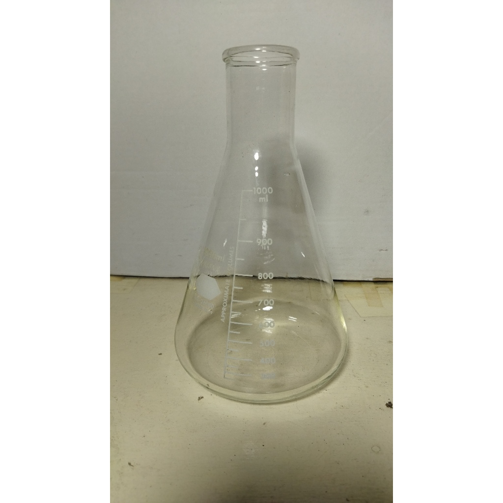 Jual Erlenmeyer 1000 ml Kimax USA Flask Labu Erlenmeyer | Shopee Indonesia