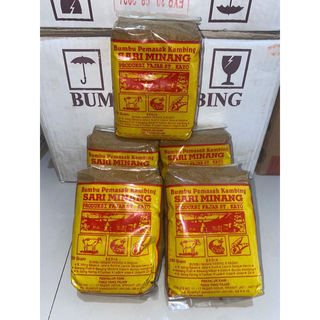Jual Bumbu masak gulai kambing/rendang Sari Minang 250gr | Shopee Indonesia