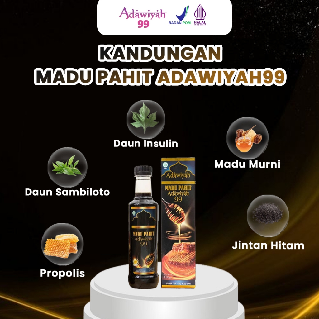 Jual Madu Pahit Adawiyah99 | Madu Hitam Pahit Untuk Insulin Plus Obat ...