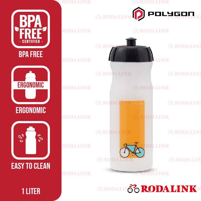 Jual Polygon Botol Minum Sepeda Cycling 1liter/1000 ml | Botol Minum ...
