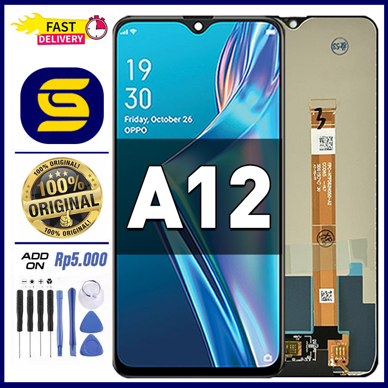 Jual LCD FOR OPPO A12 Original Touchscreen Fullset Compatible For Glass Digitizer ori asli ...